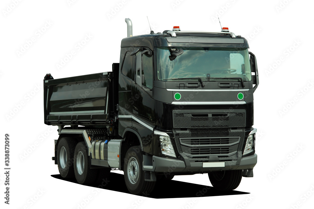 Large tipper on a white background Stock Photo | Adobe Stock