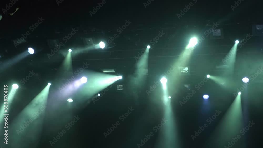 4k uhd handheld Lighting equipment on the stage of the concert during ...