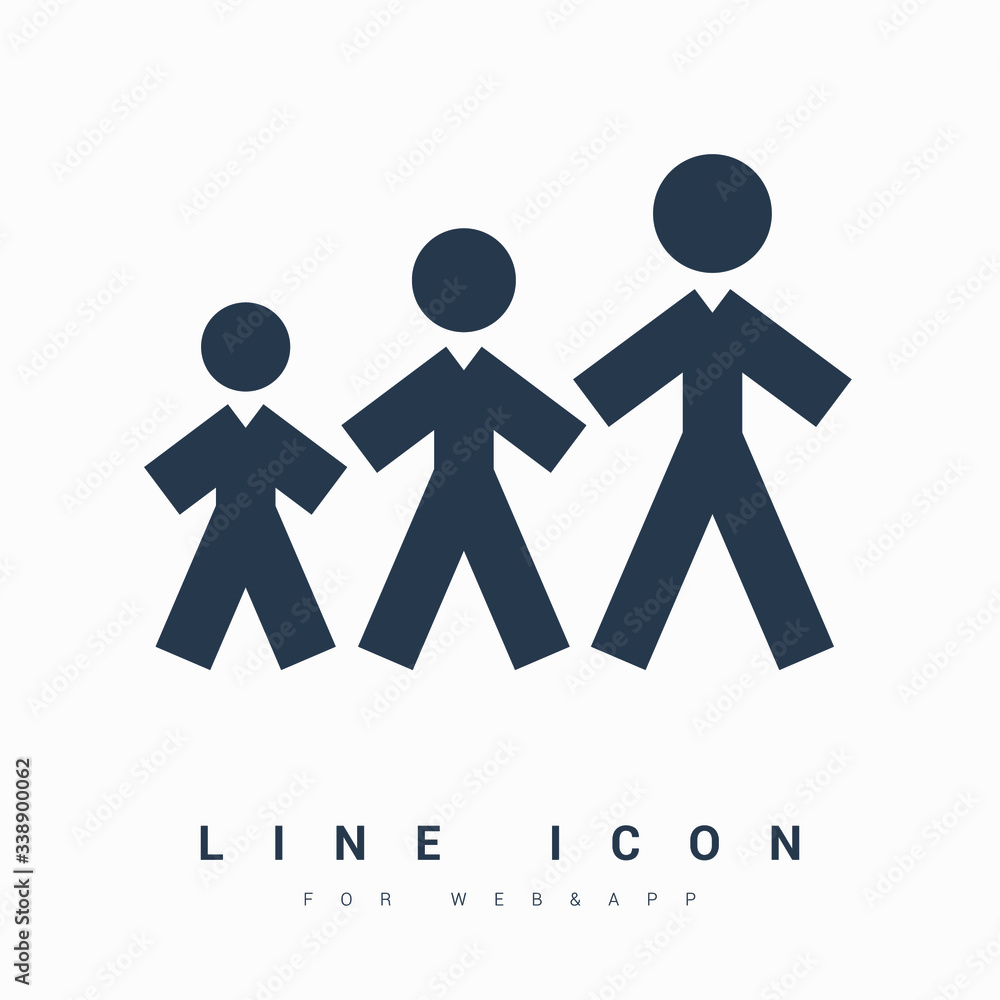 icon; vector; age; old; people; man; adult; young; baby; person ...