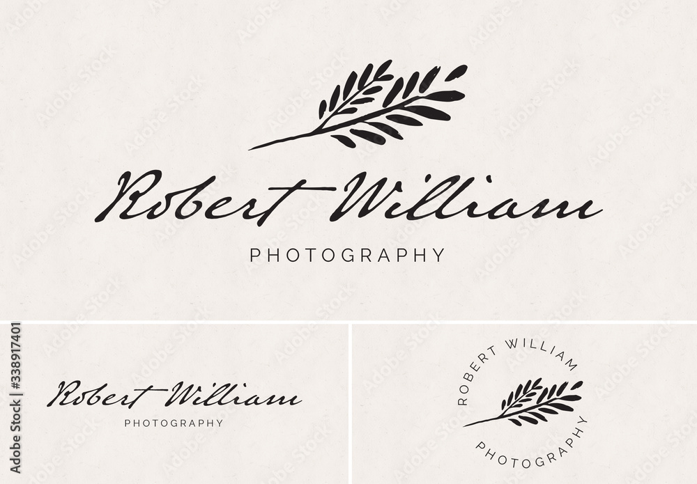 Signature Logo Layout Set Stock Template | Adobe Stock