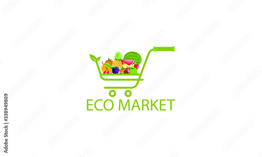 grocery logo design, grocery store logo Stock Vector | Adobe Stock