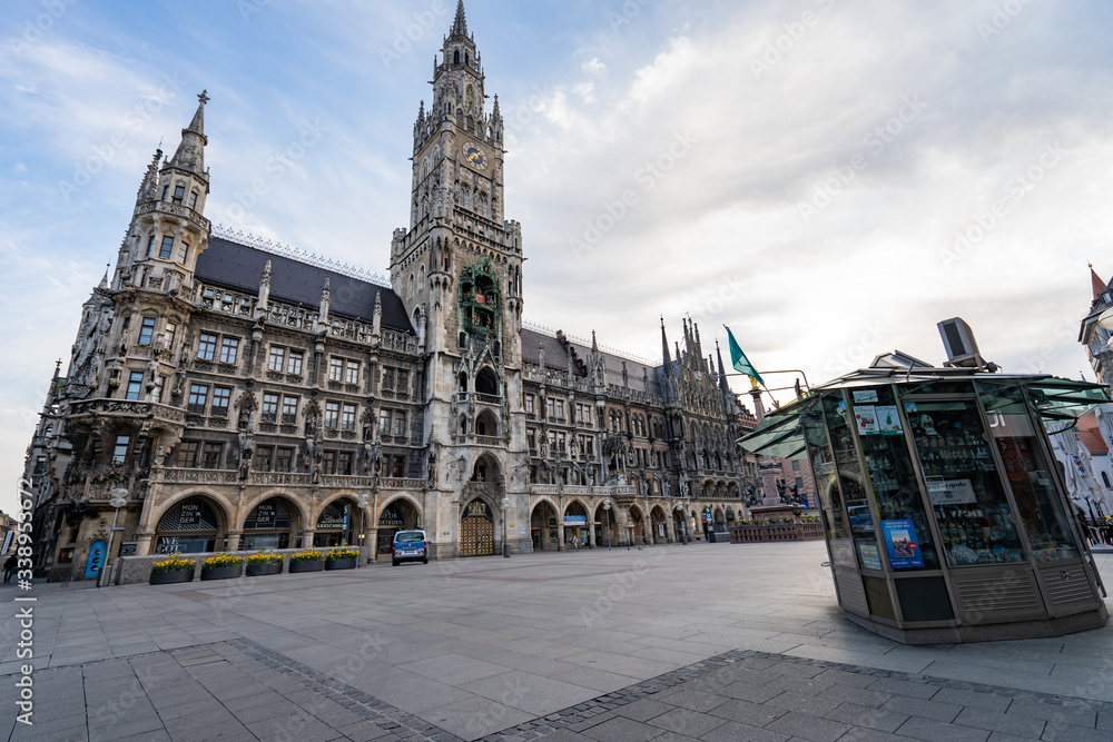 Marienplatz mit Kiosk Stock Photo | Adobe Stock