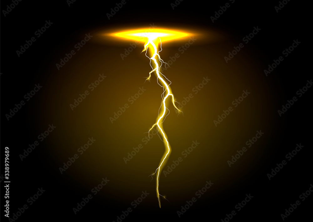 lightning bolt on transparent background. Stock Vector | Adobe Stock