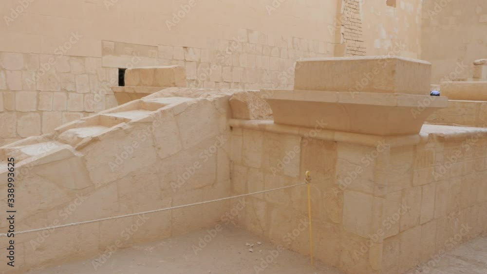 The Staircase in an Ancient Egyptian Temple is Made of Stone and Leads ...