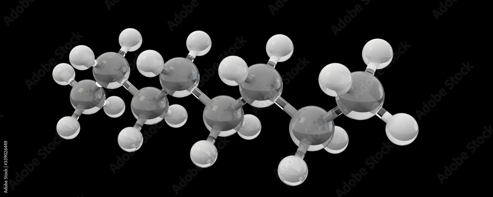 3d glass ball render octane molecule structure Stock Illustration ...