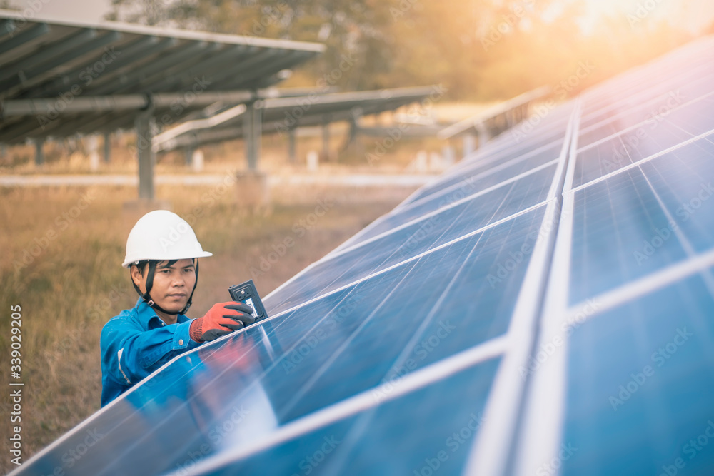 Engineering used solar intensity meter to measure the degree of Solar ...