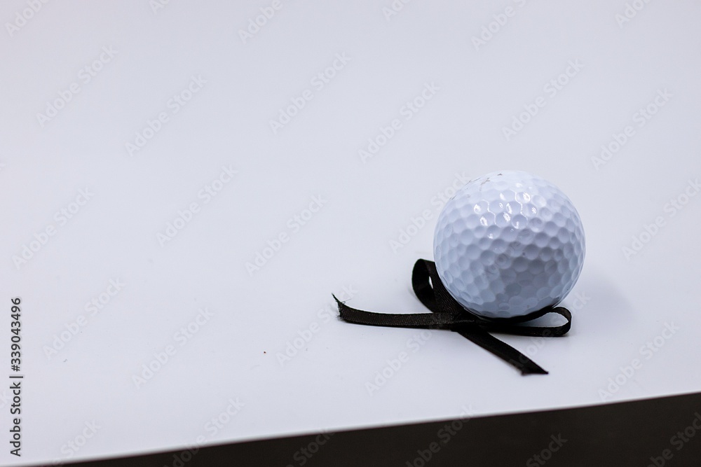 Golf sympathy sorry for your loss with black ribbon for sadness funeral ...