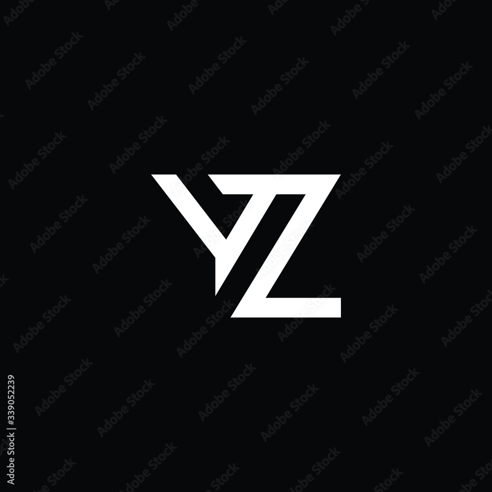 Minimal Elegant Monogram Art Logo Outstanding Professional Trendy Awesome Artistic Yz Zy