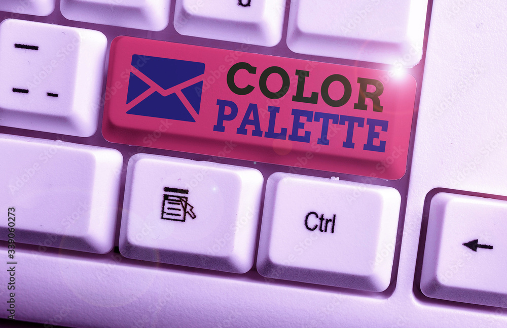 Word writing text Color Palette. Business photo showcasing full range ...