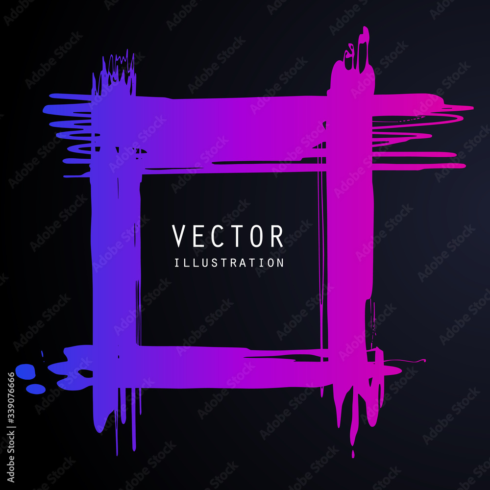 vector splats splashes and blobs of gradient ink paint in different ...