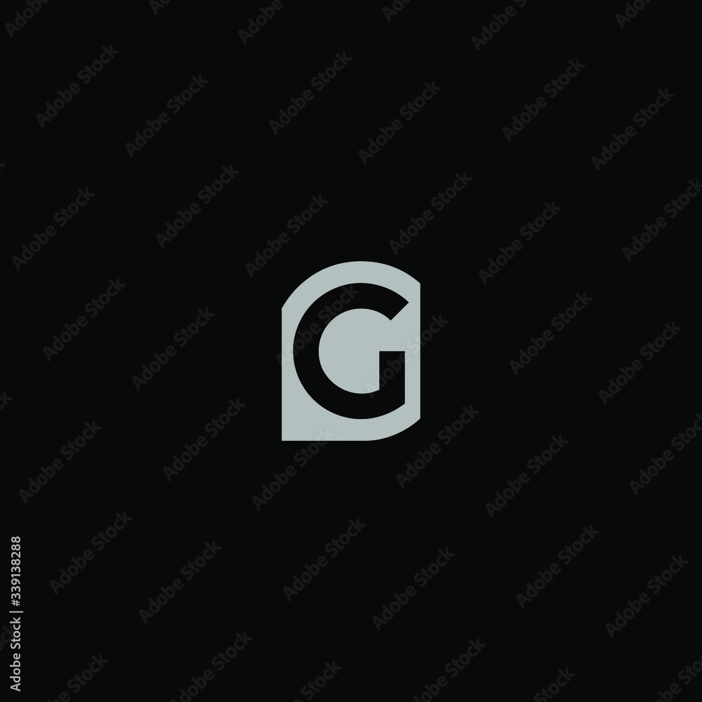 G letter designs with black or white backgrounds for logo and icons ...