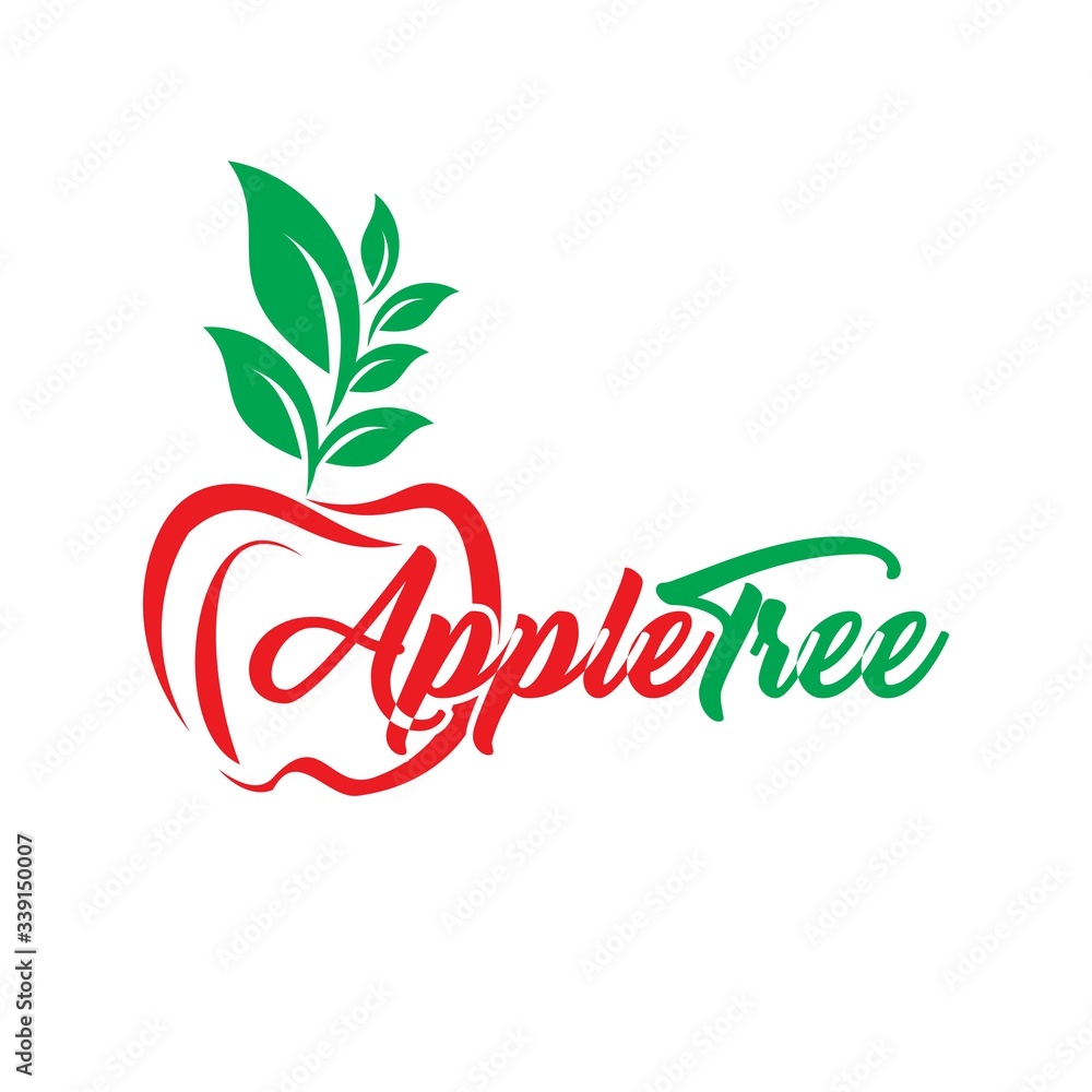 Apple Tree exclusive logo design inspiration Stock Vector | Adobe Stock