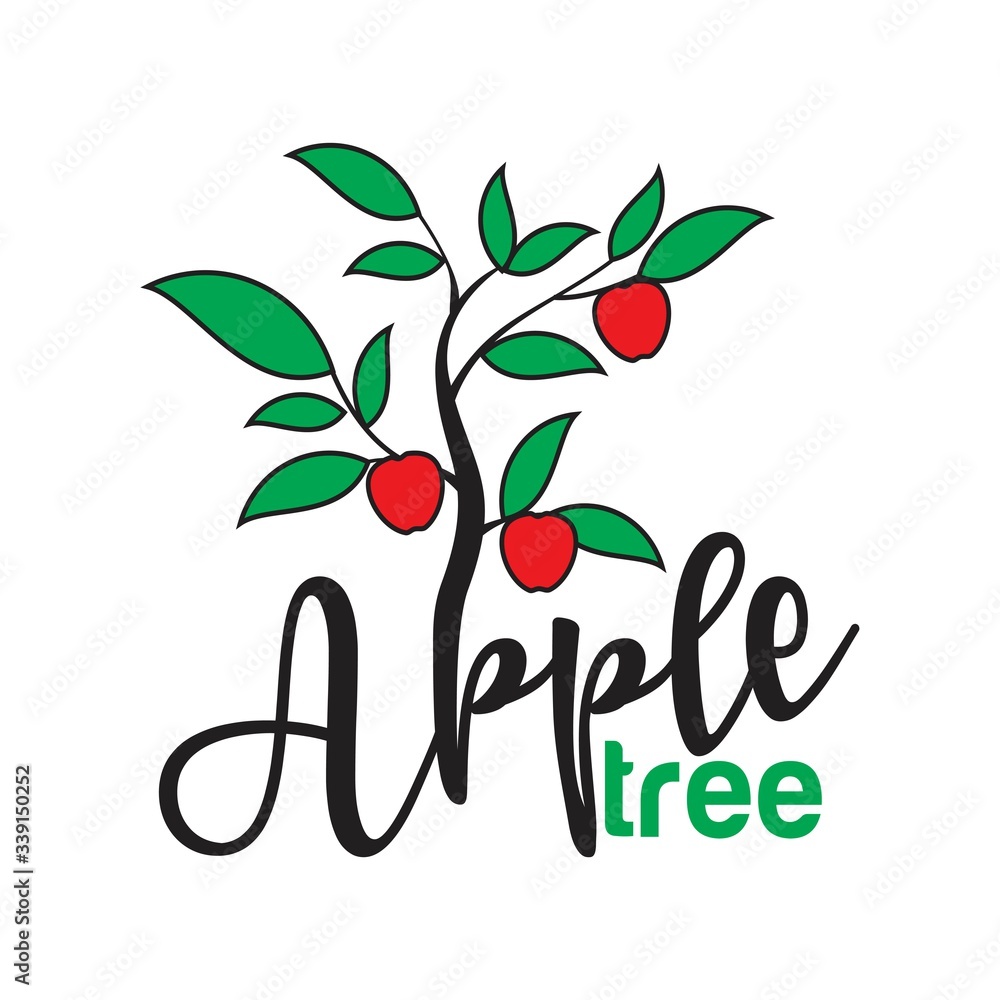 Apple Tree exclusive logo design inspiration Stock Vector | Adobe Stock