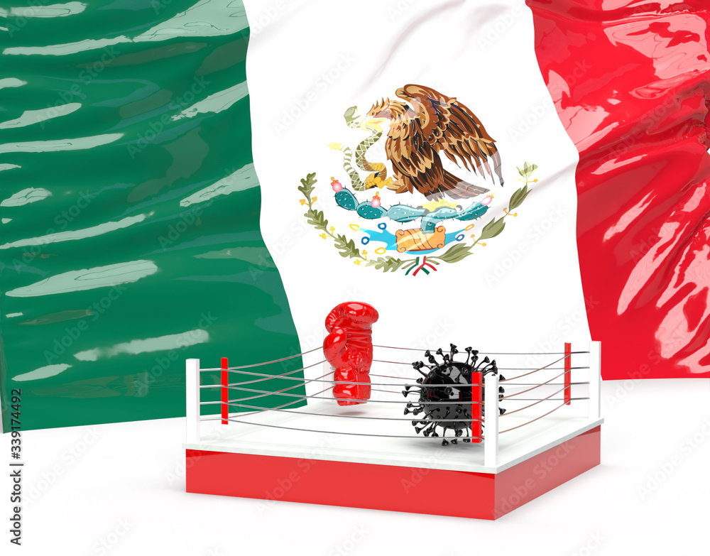 3d Boxing glove and 3d coronavirus covid19 are getting ready to fight ...