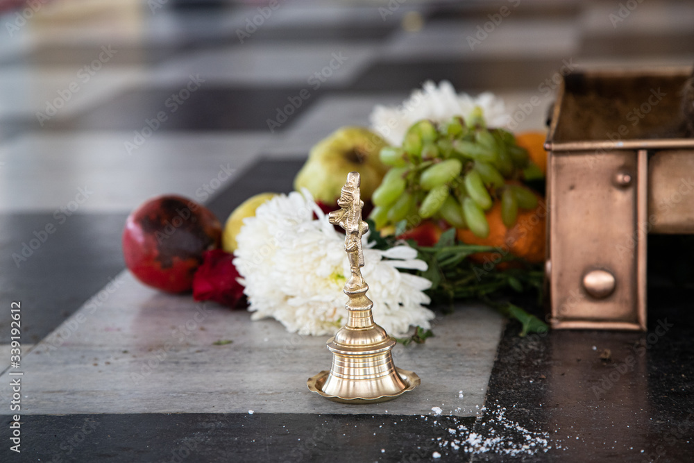 items for the Indian Yajna ritual. Indian Vedic fire ceremony called ...