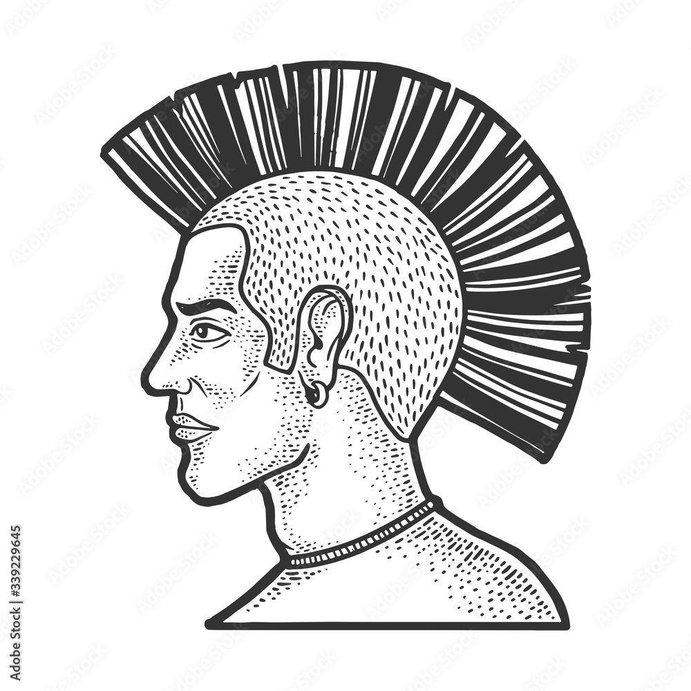 Black Men Mohawks Designs