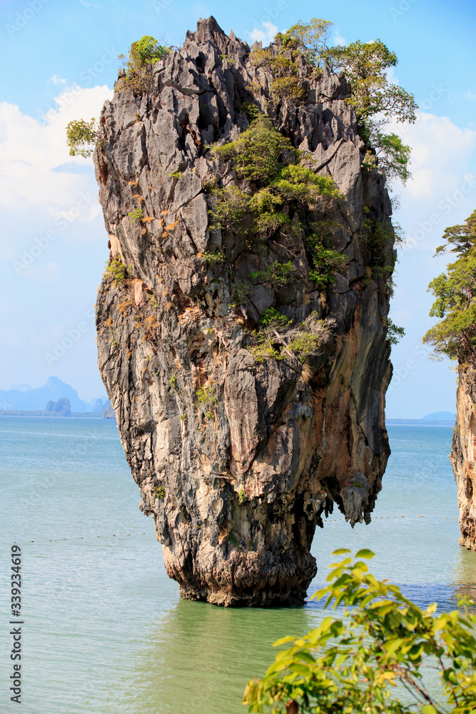 Tapu island in the middle of beautiful water ,Phang Nga province ...