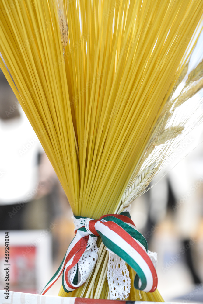 spaghetti italian flag ribbon Stock Photo | Adobe Stock