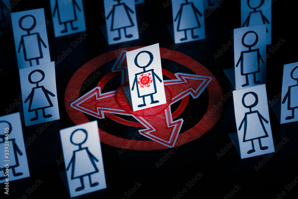 Social distancing, keep distance in public places to protect COVID19 ...