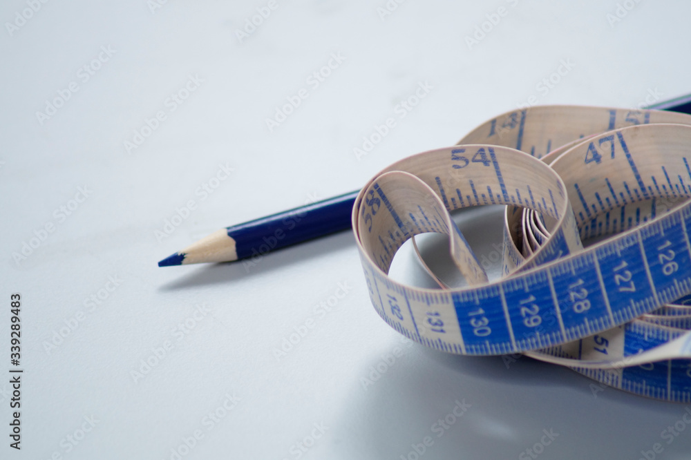 blue measuring tape Stock Photo | Adobe Stock