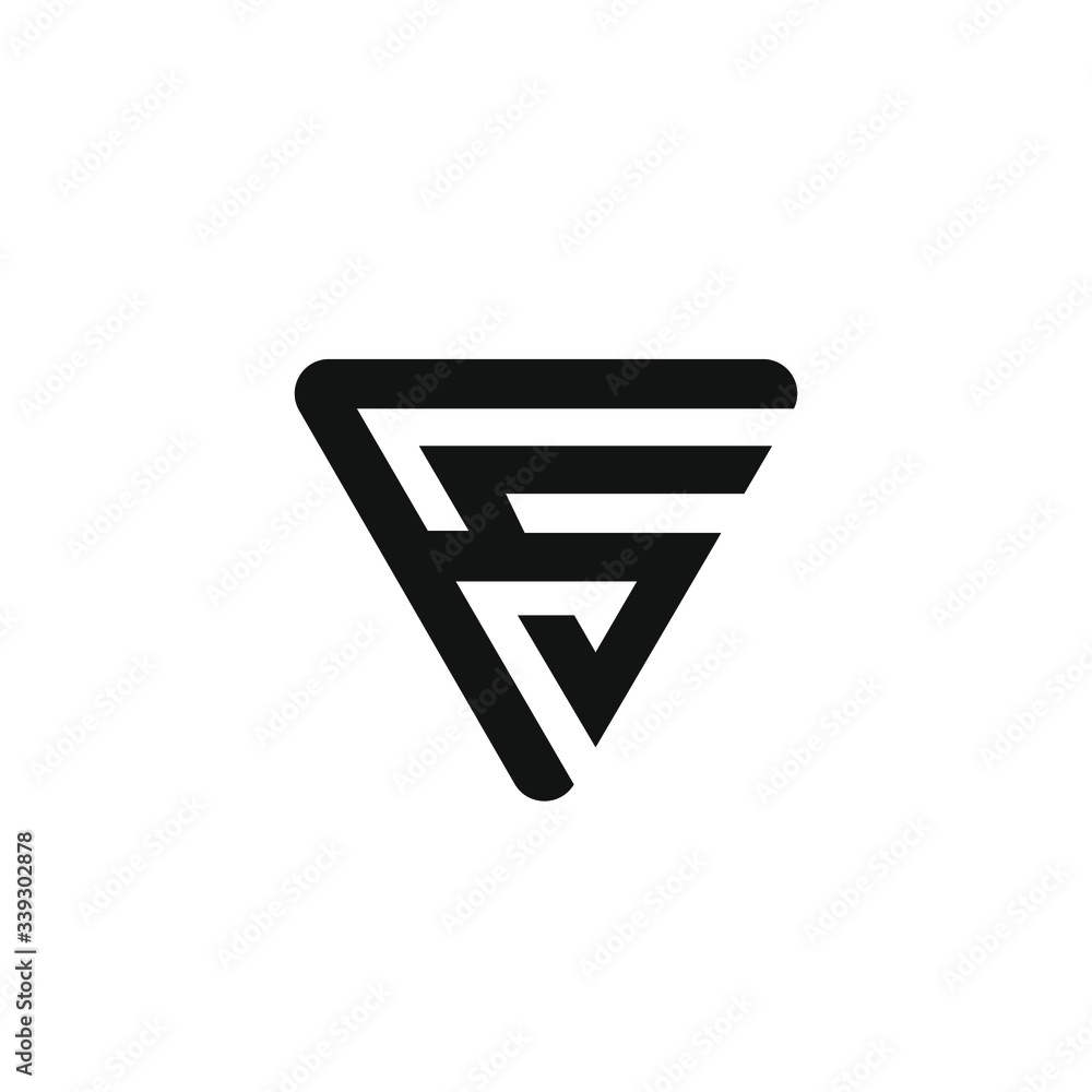FS letter logo design. F A letter icon vector design. FS logo. FS Logo ...