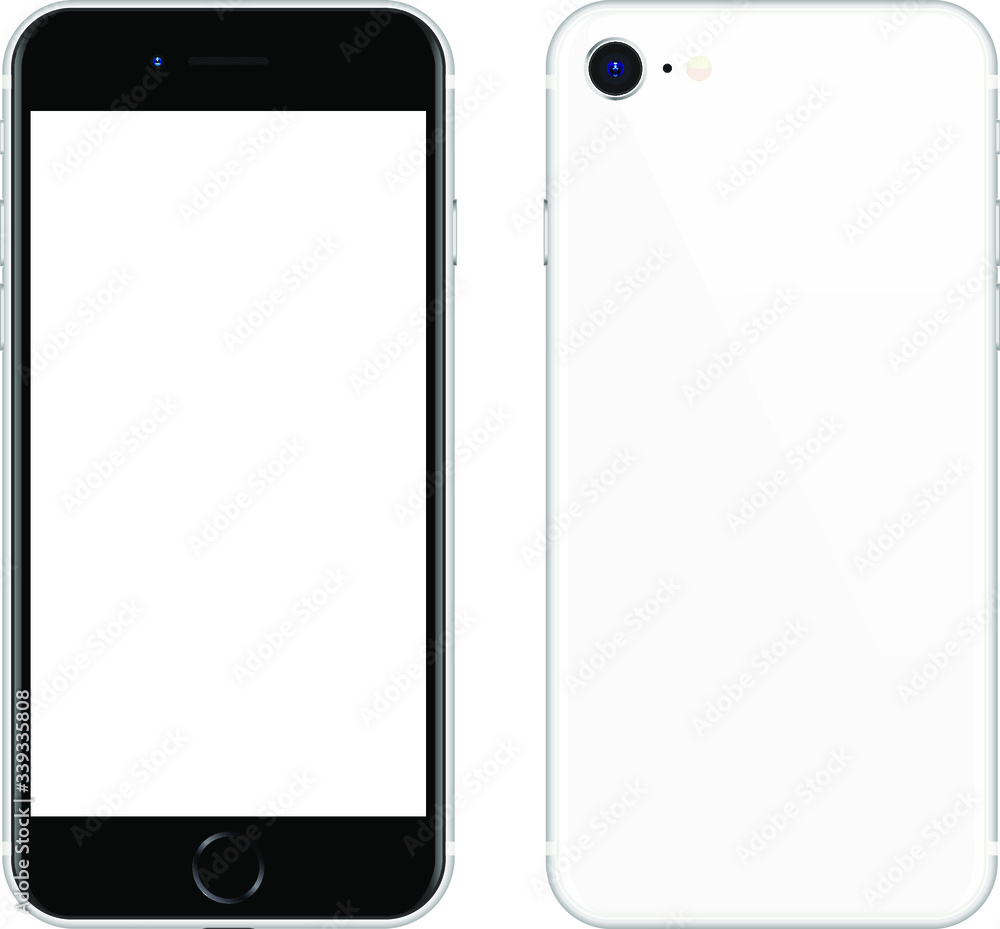 Anapa, Russian Federation - April, 15, 2020: New White Iphone SE, Front ...