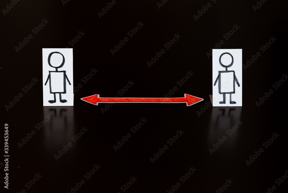 Social distancing, keep distance in public places to protect COVID19 ...