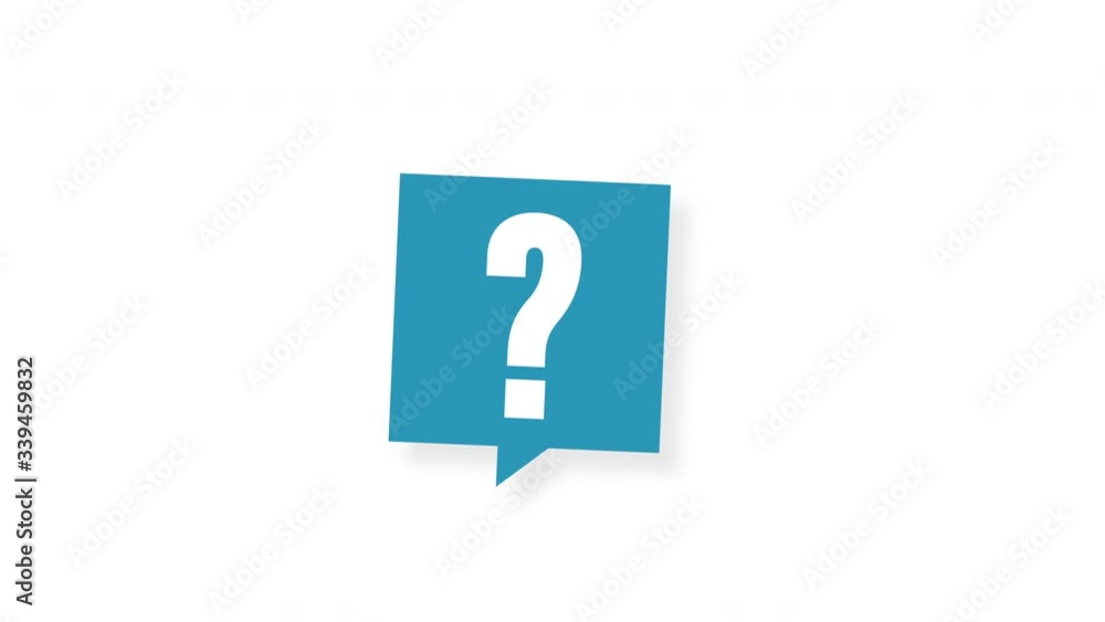 question mark icon animated Stock Video | Adobe Stock
