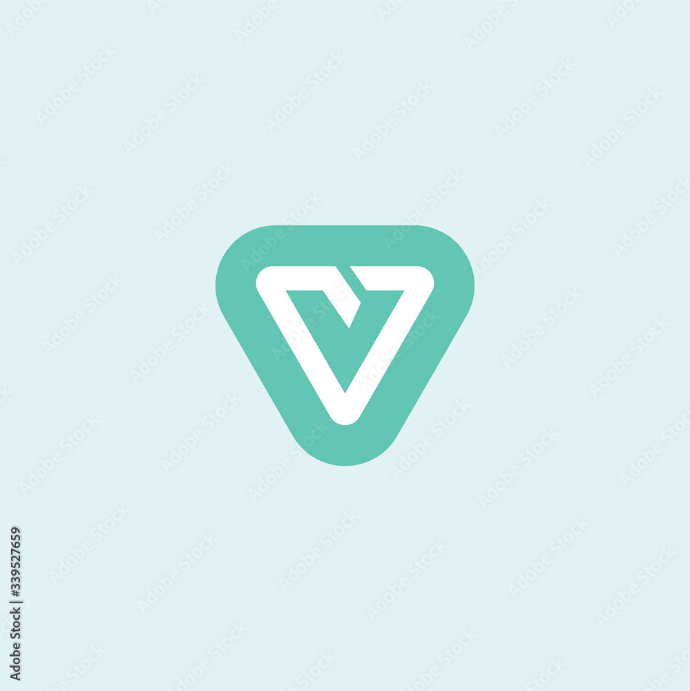 initial letter v logo vector design Stock Vector | Adobe Stock