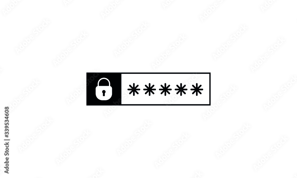 password protection icon, password vector icon Stock Vector | Adobe Stock