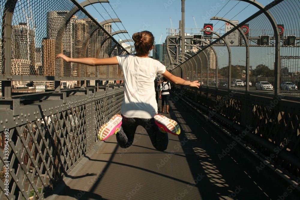 person jumping Stock Photo | Adobe Stock