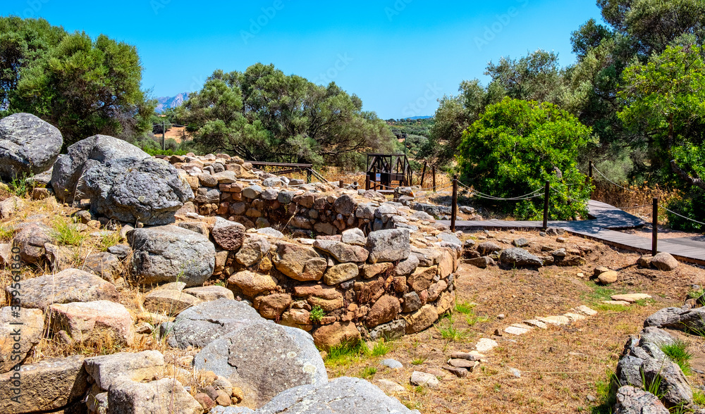 Arzachena, Sardinia, Italy - Archeological ruins of Nuragic complex La ...