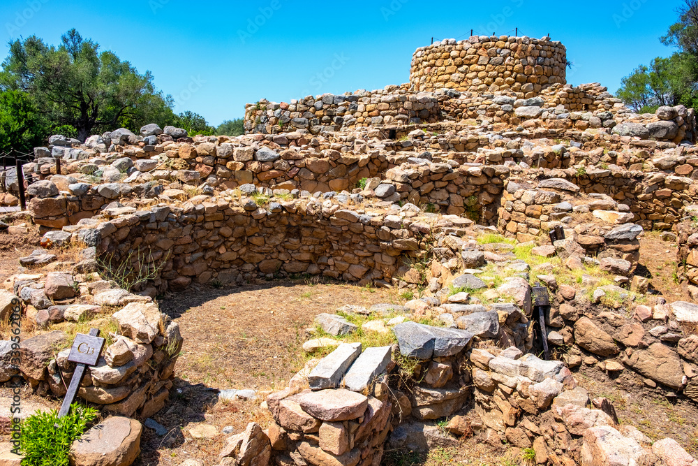 Arzachena, Sardinia, Italy - Archeological ruins of Nuragic complex La ...