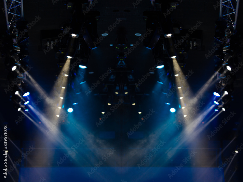 Abstract texture background for design. Stage light and smoke on stage ...