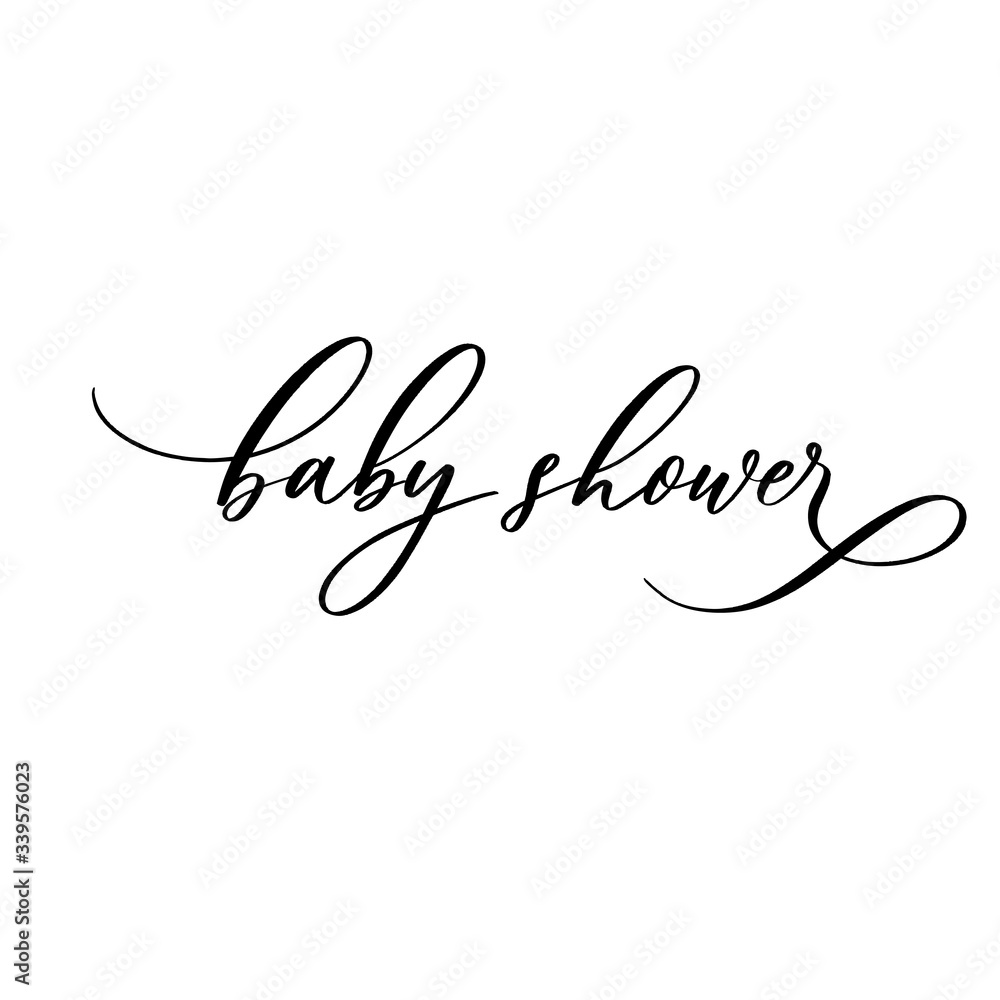Baby shower inscription for babies clothes and nursery decorations ...