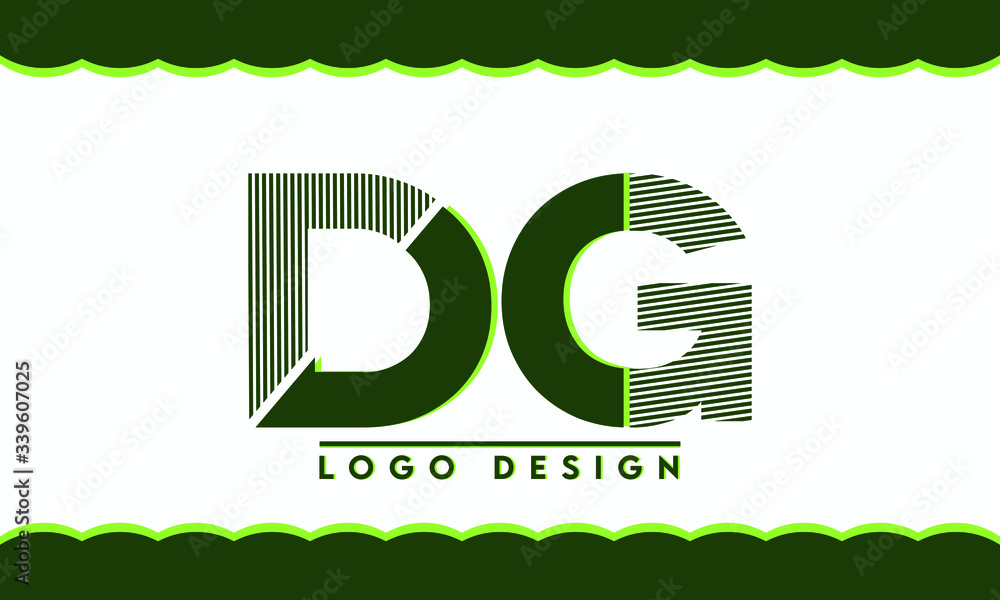 DG logo design template vector illustration Stock Vector | Adobe Stock