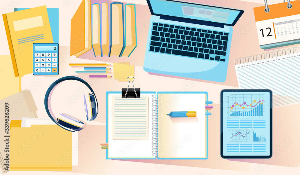 Concept Vector Illustration of Online learning. Digital Training ...