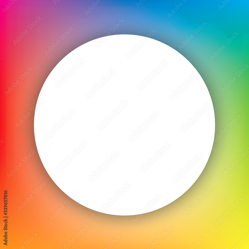 Color wheel circle with blended colors. Abstract rainbow gradient with ...