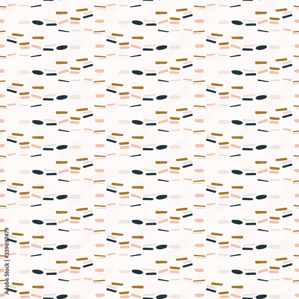Seamless minimal broken stripe pattern design. Neutral pastel color in ...