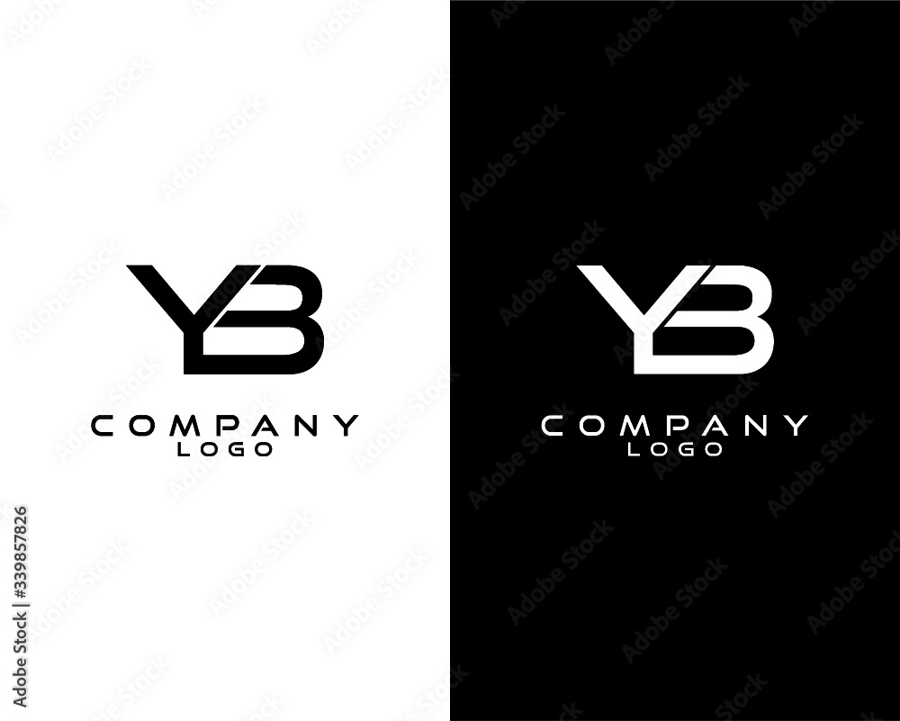 YB, BY modern letter logo design template vector . vector logo for ...