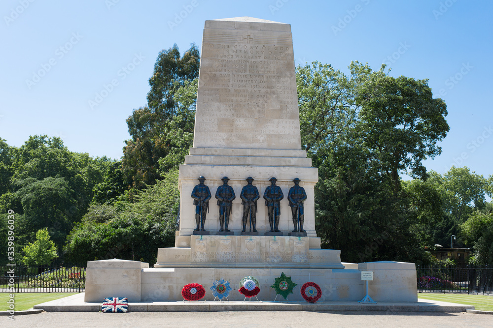 Guards Memorial Monument near Horse Guards Parade in the City of ...