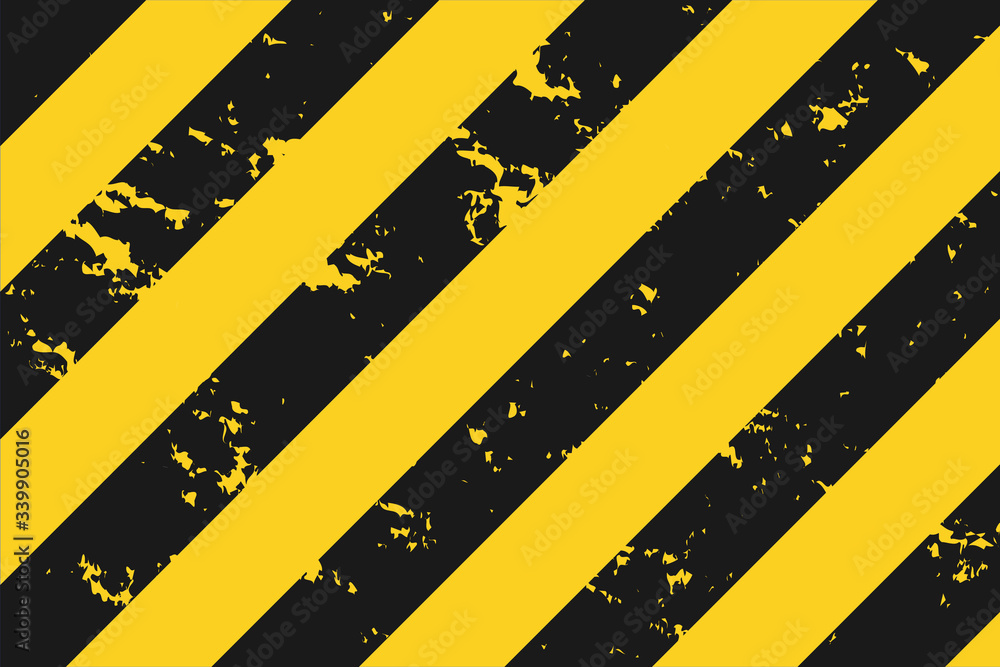 Illustration of yellow and black stripes. Symbol of hazardous and ...