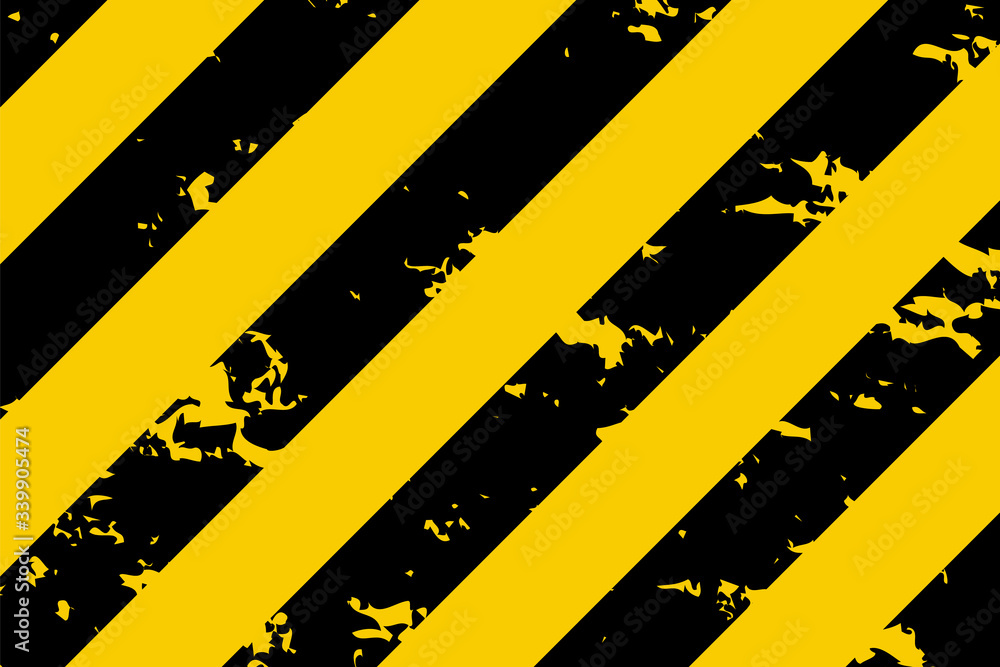 Illustration of yellow and black stripes. Symbol of hazardous and ...