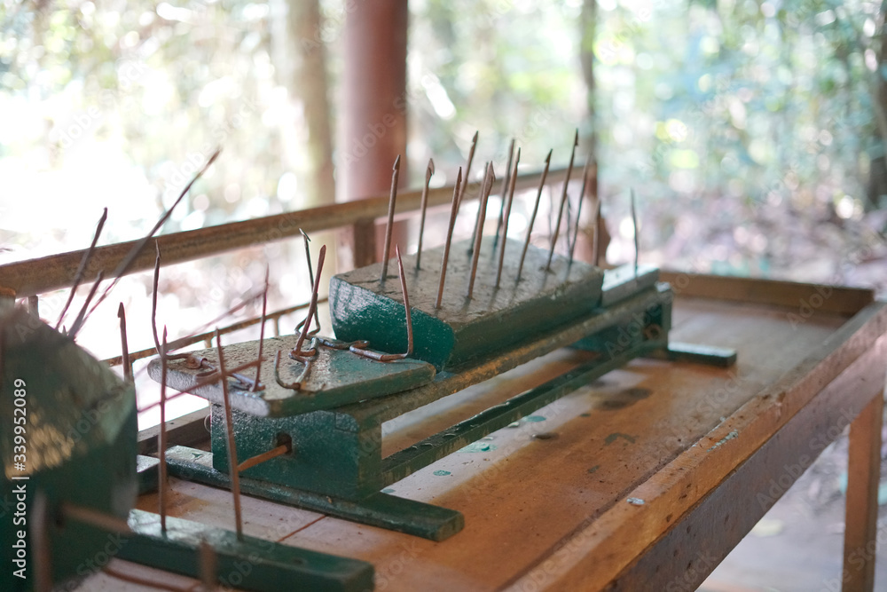 Cu Chi tunnel, historic famous place in Vietnam war, army dig ...