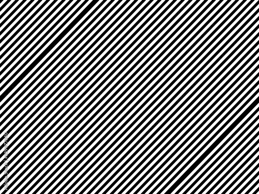 Infinite Diagonal Pattern of black and white Stripes. Repetition of ...