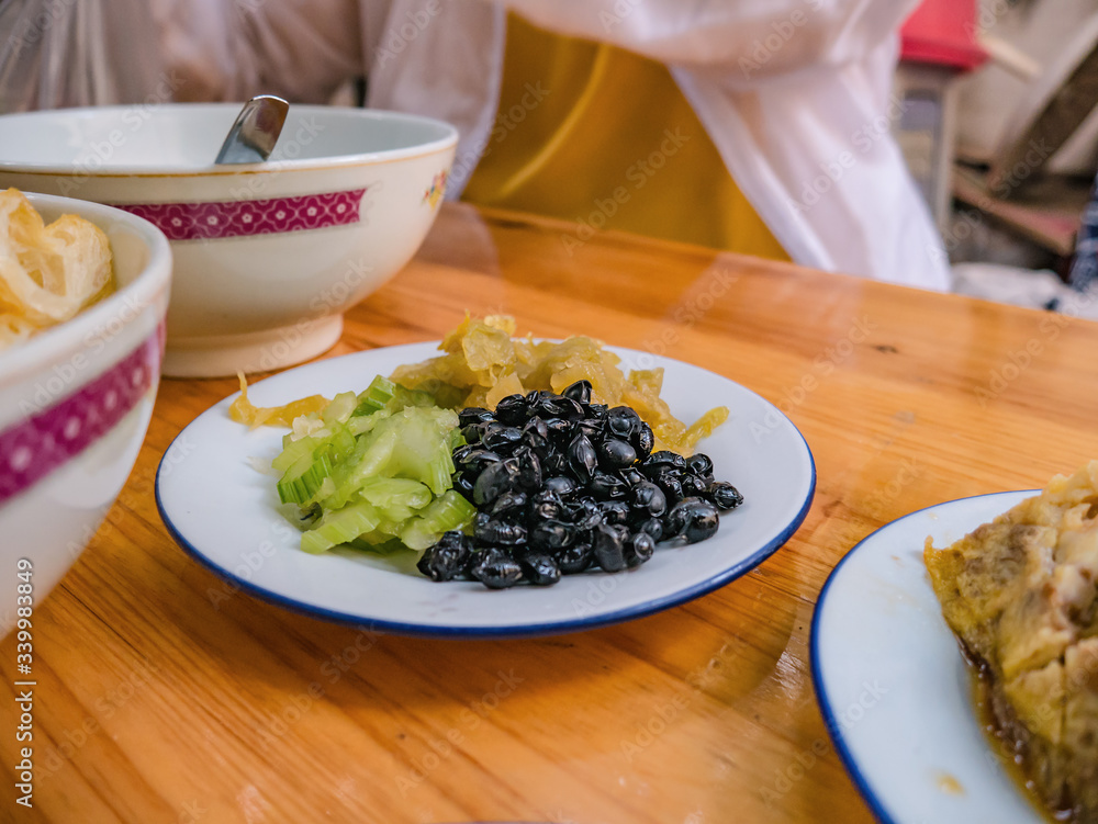 Teochew people Famous Breakfast pickle thing in chinese restaurant at ...