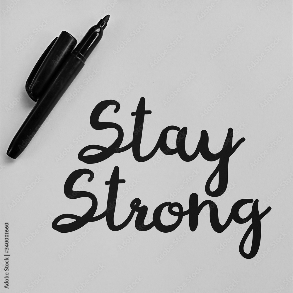 This Stay Strong Motivation Quote design is perfect for print and ...