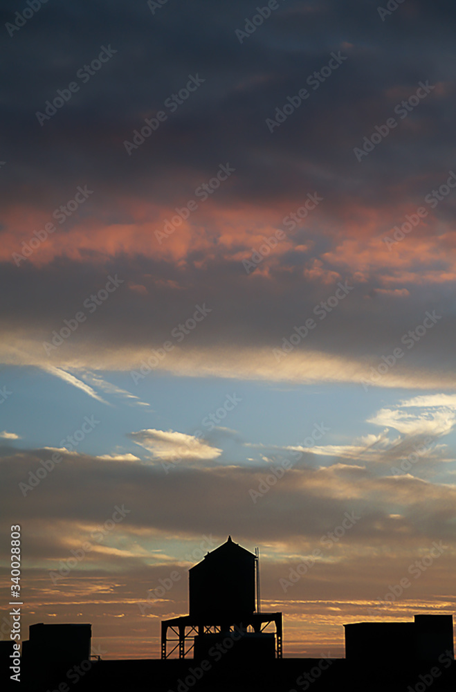 Rooftop Water Tank Stock Photo | Adobe Stock
