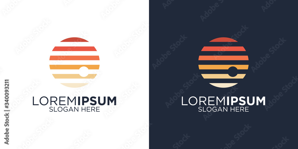 Simple jupiter logo design illustration Stock Vector | Adobe Stock