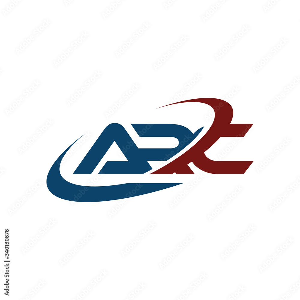 Arc logotype Lettering Typography logo design vector illustration Stock ...